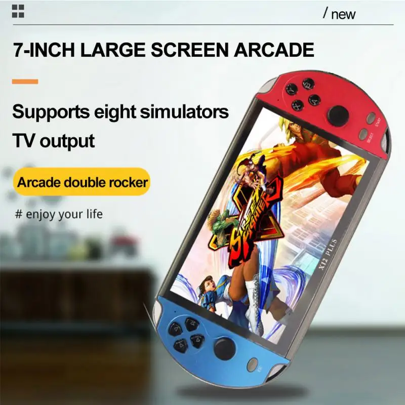 X12PLUS 7 Inch Handheld Game Players Multi Function Video Game Console ...