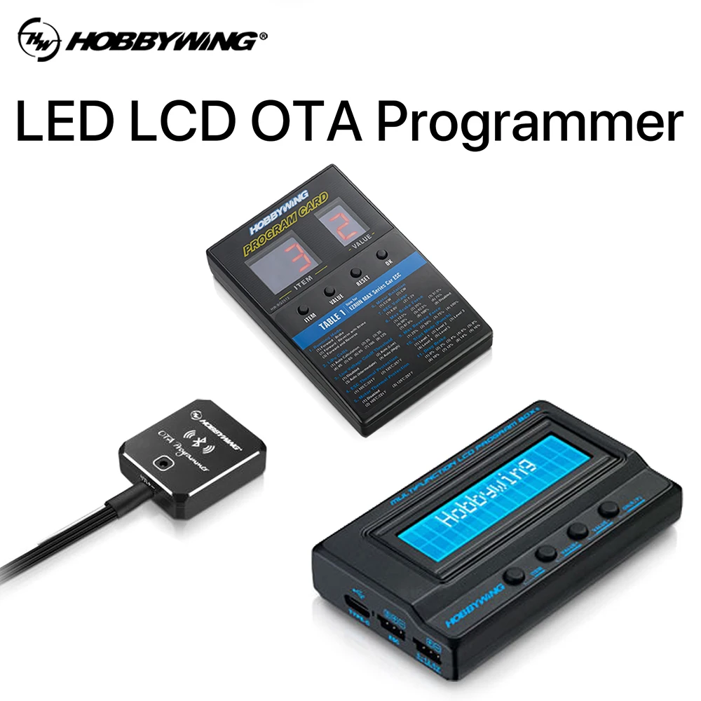 HOBBYWING-Program-Card-LCD-LED-OTA-ESC-Programming-Box-Bluetooth-3-in1 ...
