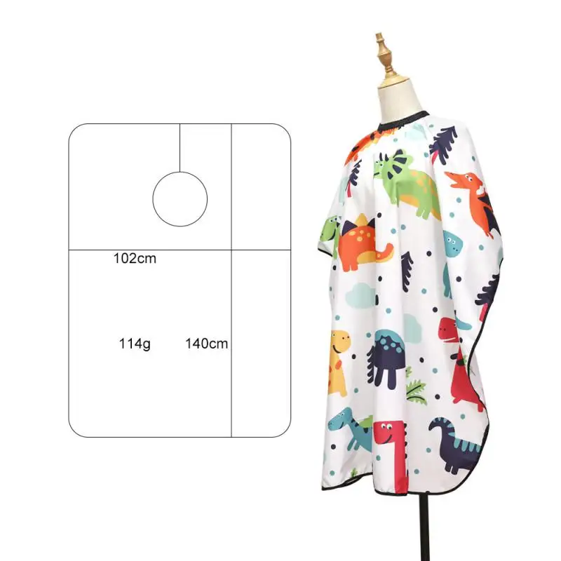 Cartoon-Pattern-Haircut-Styling-Gown-Salon-Kids-Hairdressing-Cape ...
