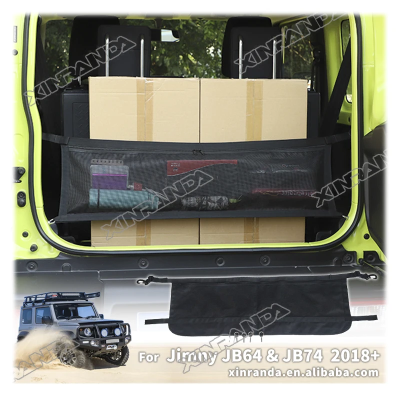 Car Trunk Cargo Net Cover Storage Bag With Net Pocket For Suzuki Jimny ...