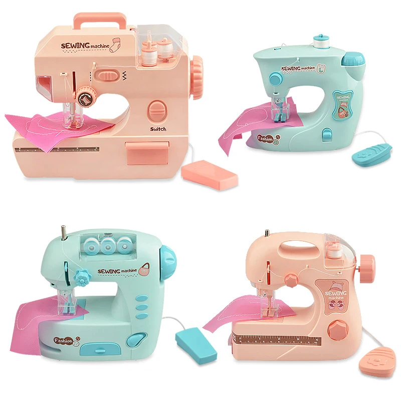 Electric Mini Sewing Machine Kids Toy Mini Furniture Toy Educational ...