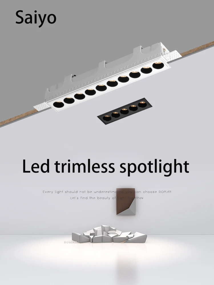 Saiyo-Led-Trimless-Spotlight-Borderless-Spot-Light-Embedded-Long-Grille ...
