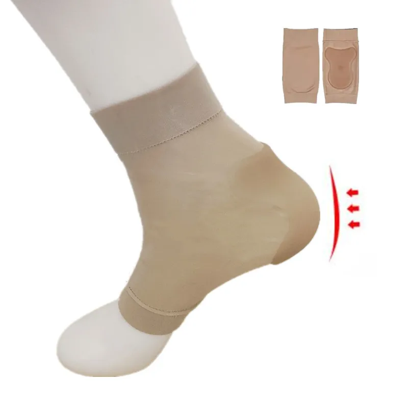 Chaussettes-de-protection-de-talon-Compression-manches-rembourr-es-pour ...