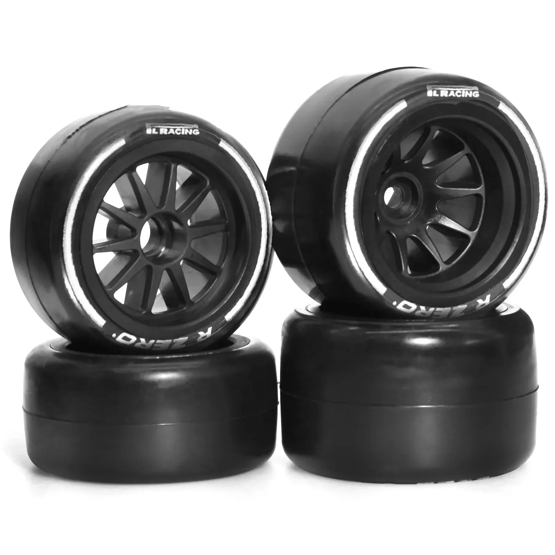 4PCS 60mm Racing Tires with 14mm Hex Wheels - High-Grip Upgrade for 1/ ...