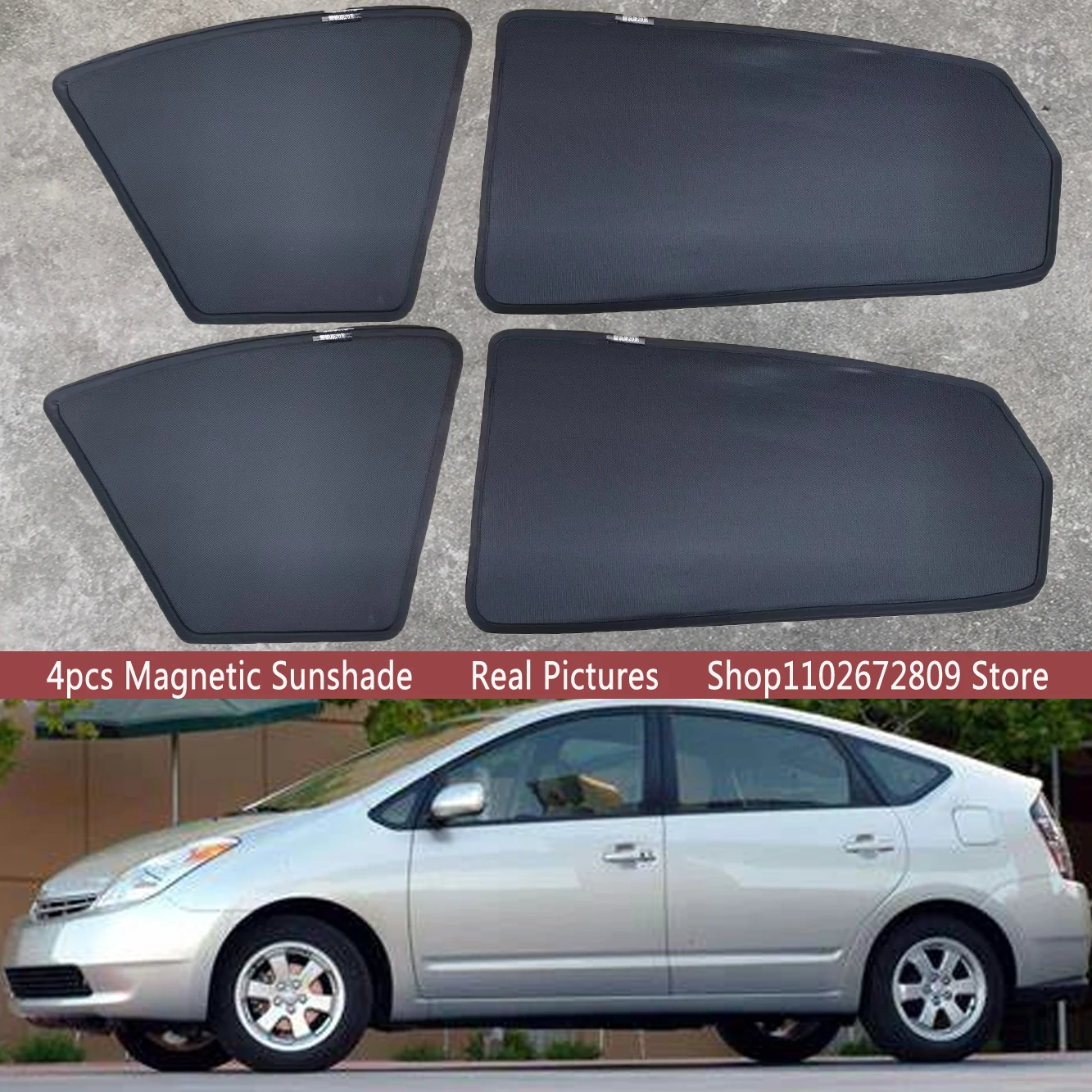 Magnetic-Car-Sunshade-Shield-Front-Windshield-Frame-Curtain-Sun-Shade ...