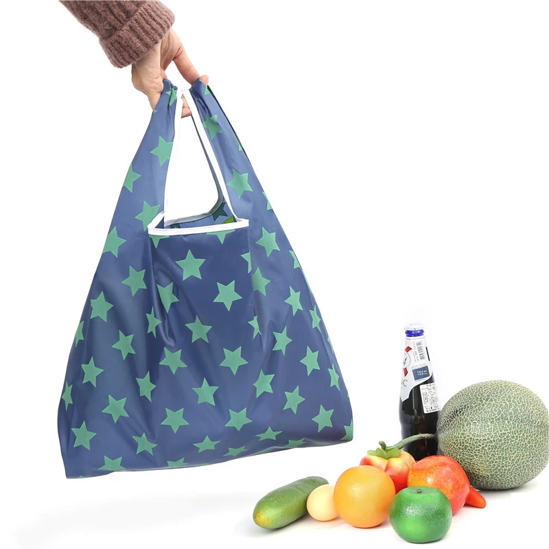 Portable Shopping Bag Foldable 190T Oxford Cloth Printing Household ...