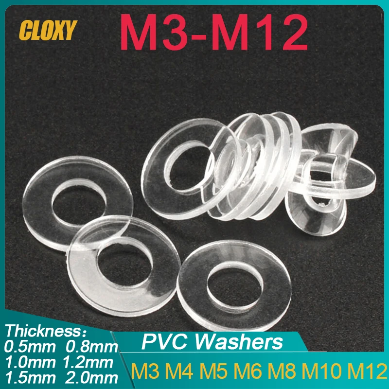 Transparent Spacers Plastic | Transparent Plastic Washers | Hard ...