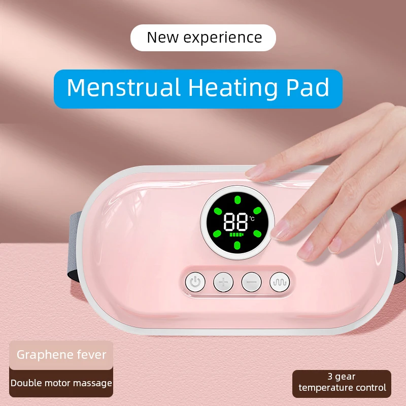 Smart-Menstrual-Heating-Vibration-Belt-Warming-Belly-Relieve-Period ...