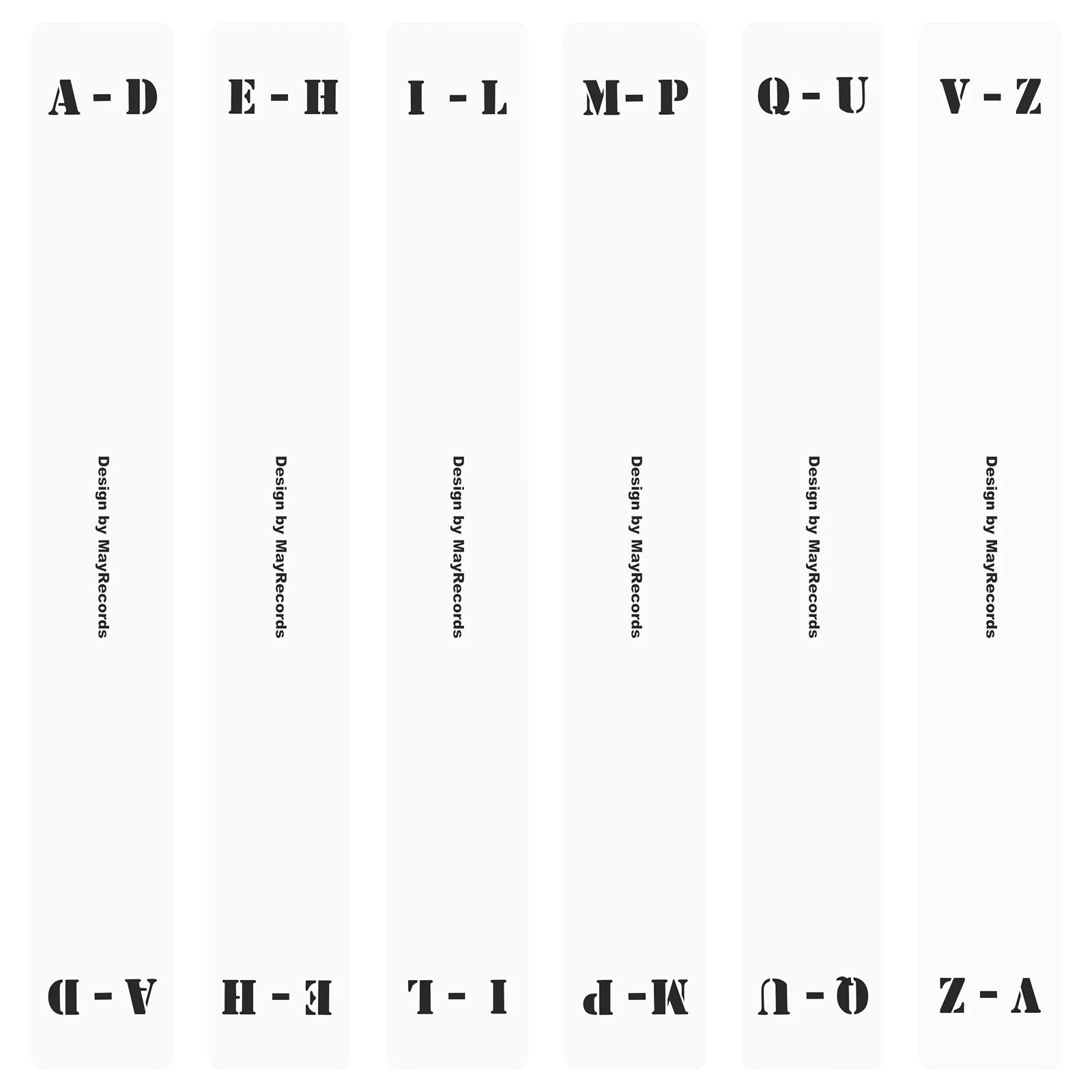 6Pcs-Vinyl-Record-Dividers-Organizer-A-Z-Acrylic-Record-Dividers ...