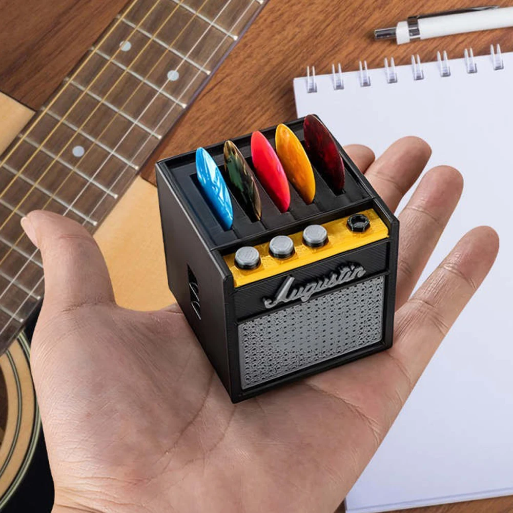 Portable-Guitar-Pick-Holder-3D-Printed-Plectrum-Storage-Box-with-Pick ...