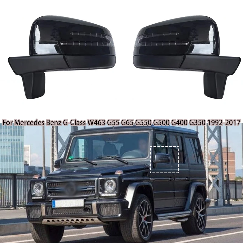 Left And Right Car Side Rearview Mirror Cover Assembly For Mercedes ...