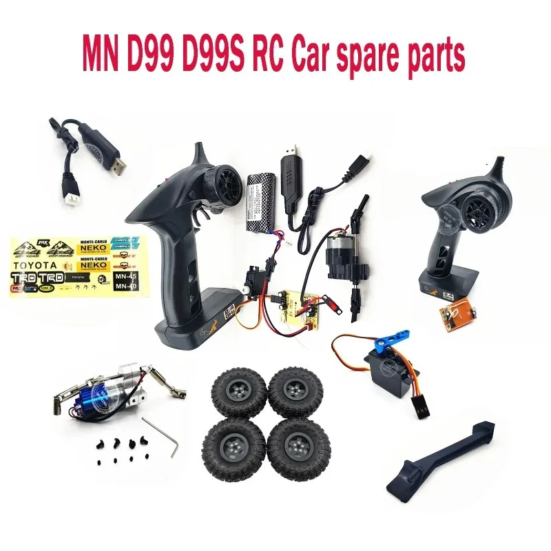 MN-D99-D99S-RC-Car-Parts-Receiver-Remote-Controller-Motor-Gearbox-Servo ...