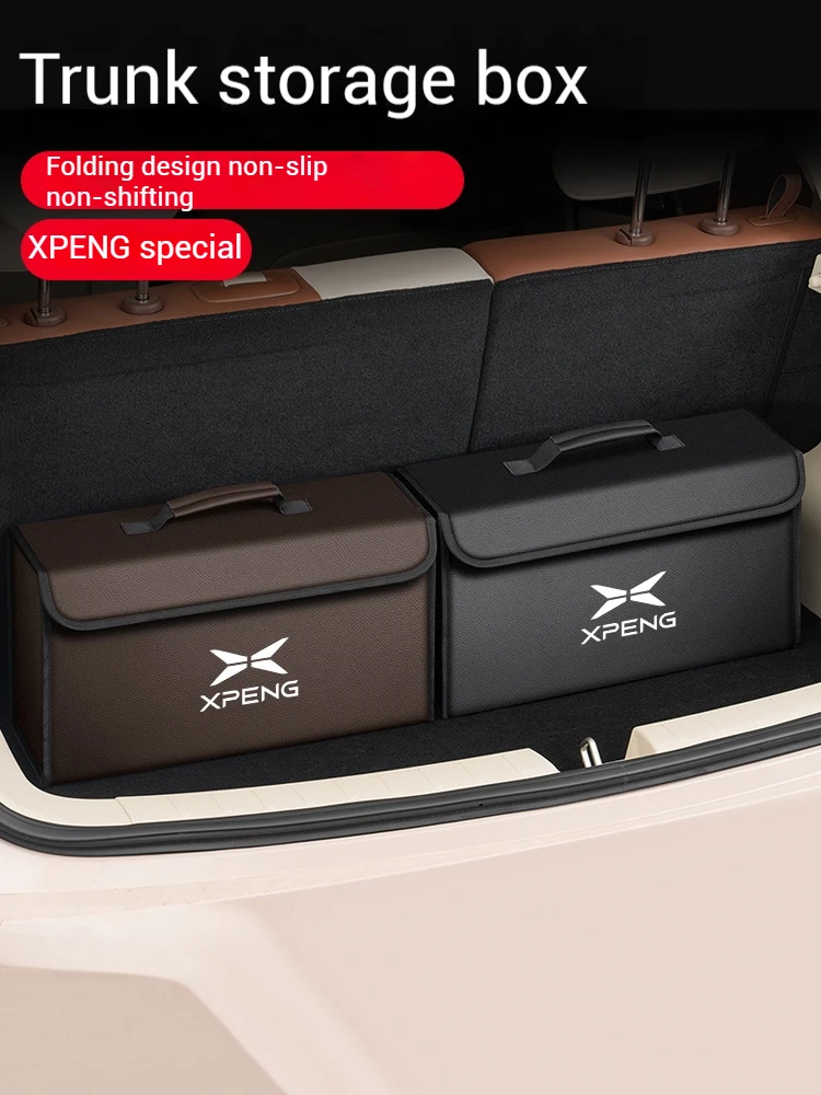 Car Trunk Storage Box Organizer Foldable Container Bag For Xpeng P7 G9 ...