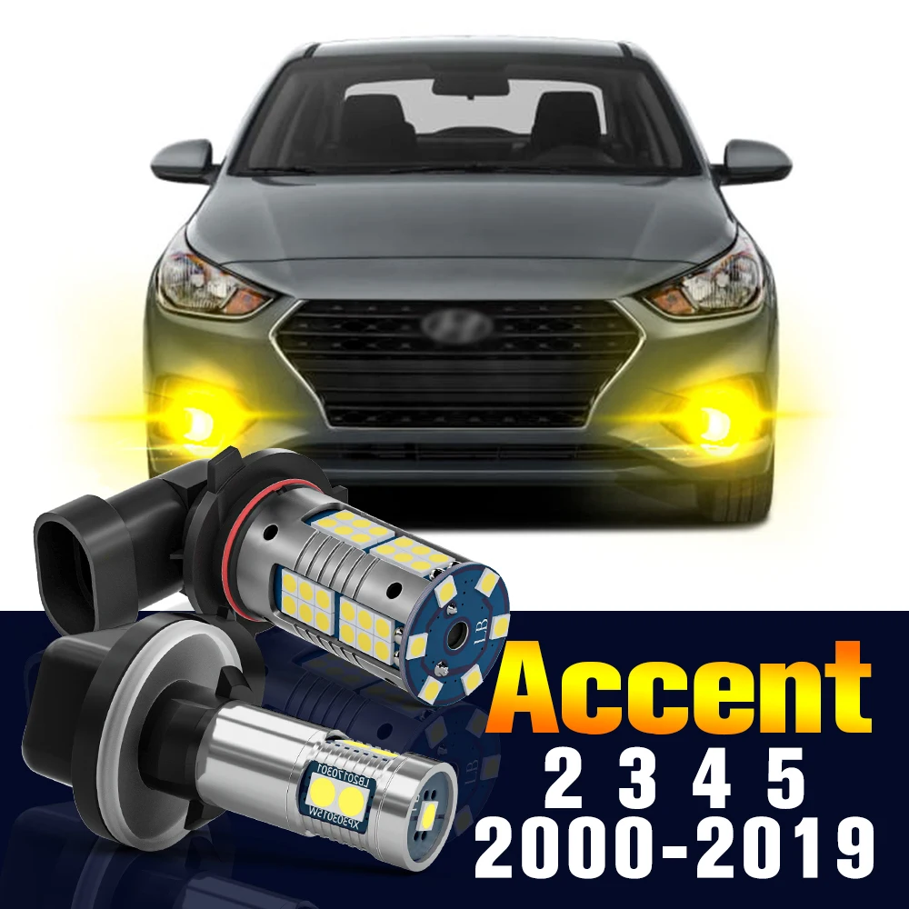 2pcs LED Fog Light Bulb Lamp For Hyundai Accent 2 3 4 5 2000-2021 2011 ...