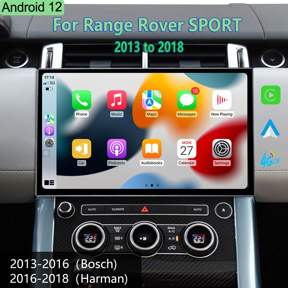 13inch Android 12 For Land Range Rover Sport L494 2013 to 2018 Car ...