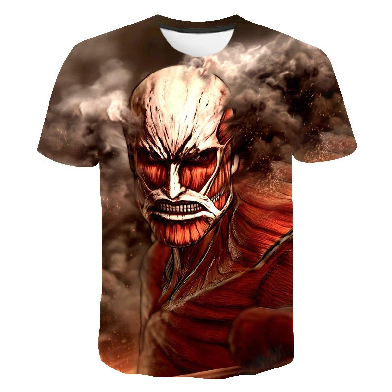 Camiseta con estampado 3D de Attack On Titan para hombres y mujeres ...
