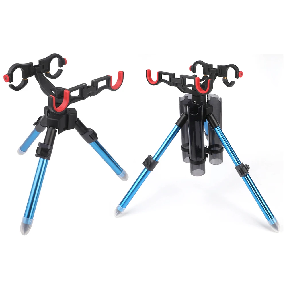 Folding-Fishing-Rod-Stand-Adjustable-Collapsible-Fish-Banksticks-Holder ...