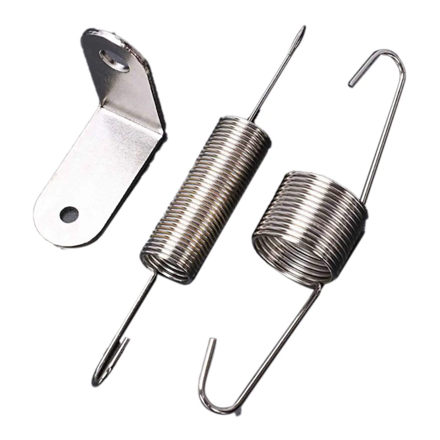 Chrome-Throttle-Return-Bracket-Dual-Springs-For-SBC-BBC-Chevy-Ford-302 ...