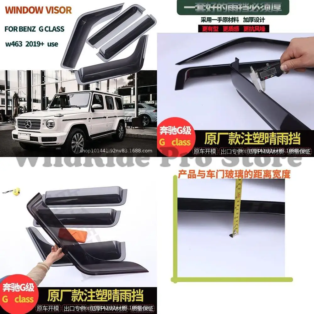 1 set For BENZ W464 W463 G350 G500 G550 G400 G63 Window Rain Visors ...