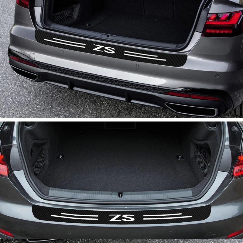 For-MG-ZS-Logo-Anti-Scratch-Decal-Accessories-Carbon-Fiber-Door-Sill ...