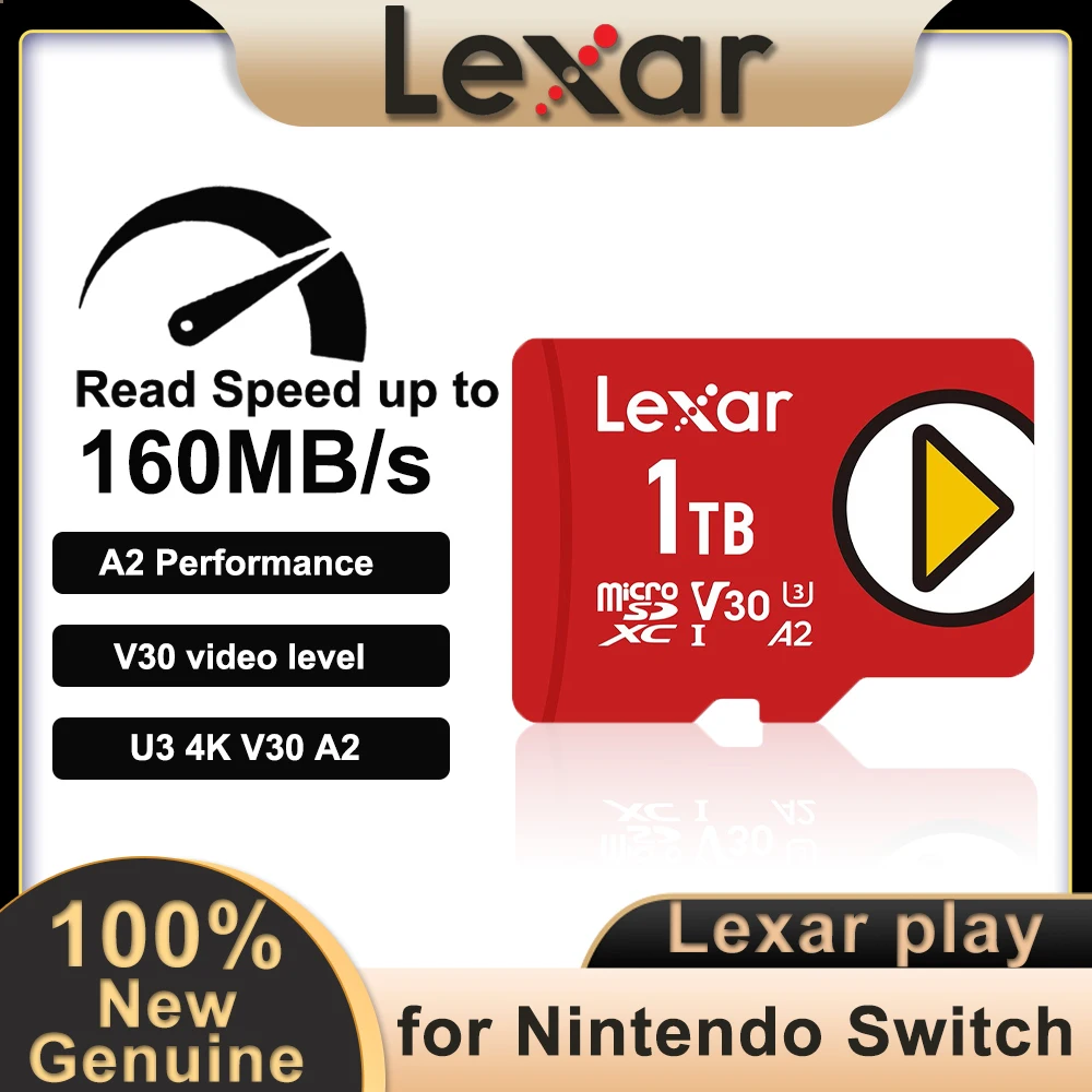 Lexar-Micro-SD-Card-1TB-512GB-256GB-128GB-Class10-Original-Play-SDXC ...