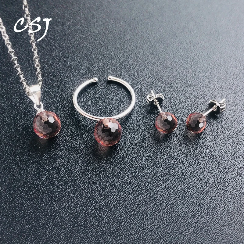 CSJ-Real-925-Silver-Zultanite-Jewelry-Sets-Bead-Ball-Checkboard-Cut ...