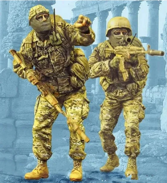 35445 Resin Figures Soldier model kits (only 2 figures) Unpainted ...
