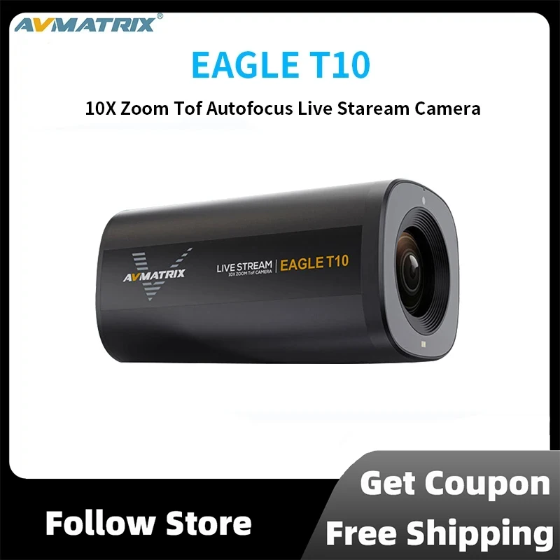 AVMATRIX-EAGLE-T10-10X-Zoom-TOF-Autofocus-Live-Stream-Camera-1920-1080 ...