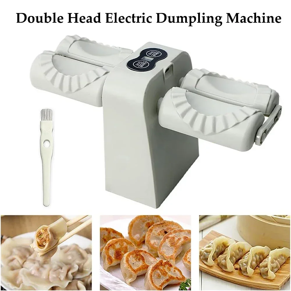 Automatic-Double-Head-Electric-Dumpling-Maker-Machine-Manual-Dumpling ...