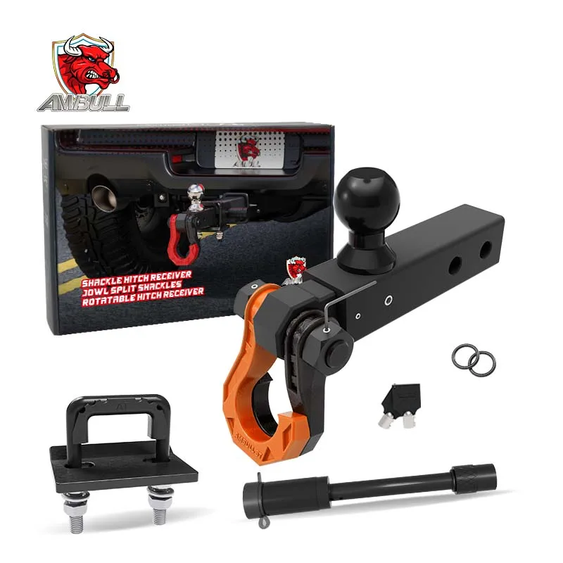 Ambull New Design Heavy Duty Towing Kit Strap Recovery Kit Winch Snatch ...