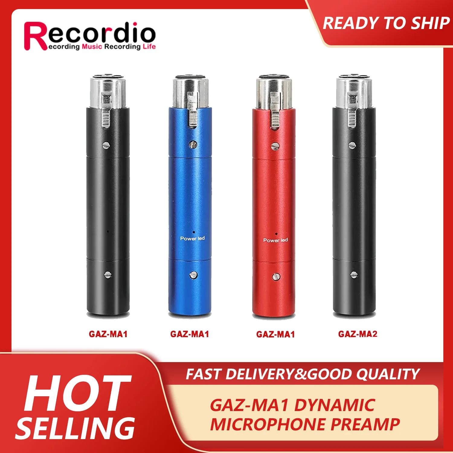 GAZ-MA1-MINI-Dynamic-Microphone-Preamp-Gain-Single-Channel-Activator ...