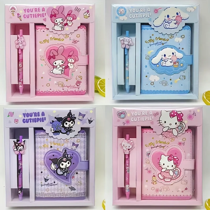 Kawaii-Sanrio-Hello-Kitty-Kuromi-Notebook-Cute-Cartoon-Cinnamorol ...