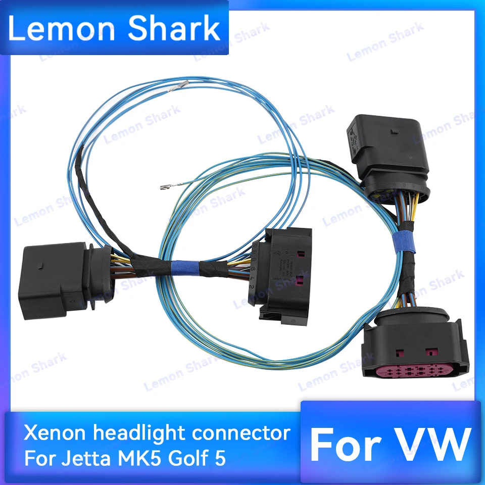 For-VW-Jetta-MK5-for-Golf-5-HID-Xenon-Headlight-Cable-10-to-12-Pin ...