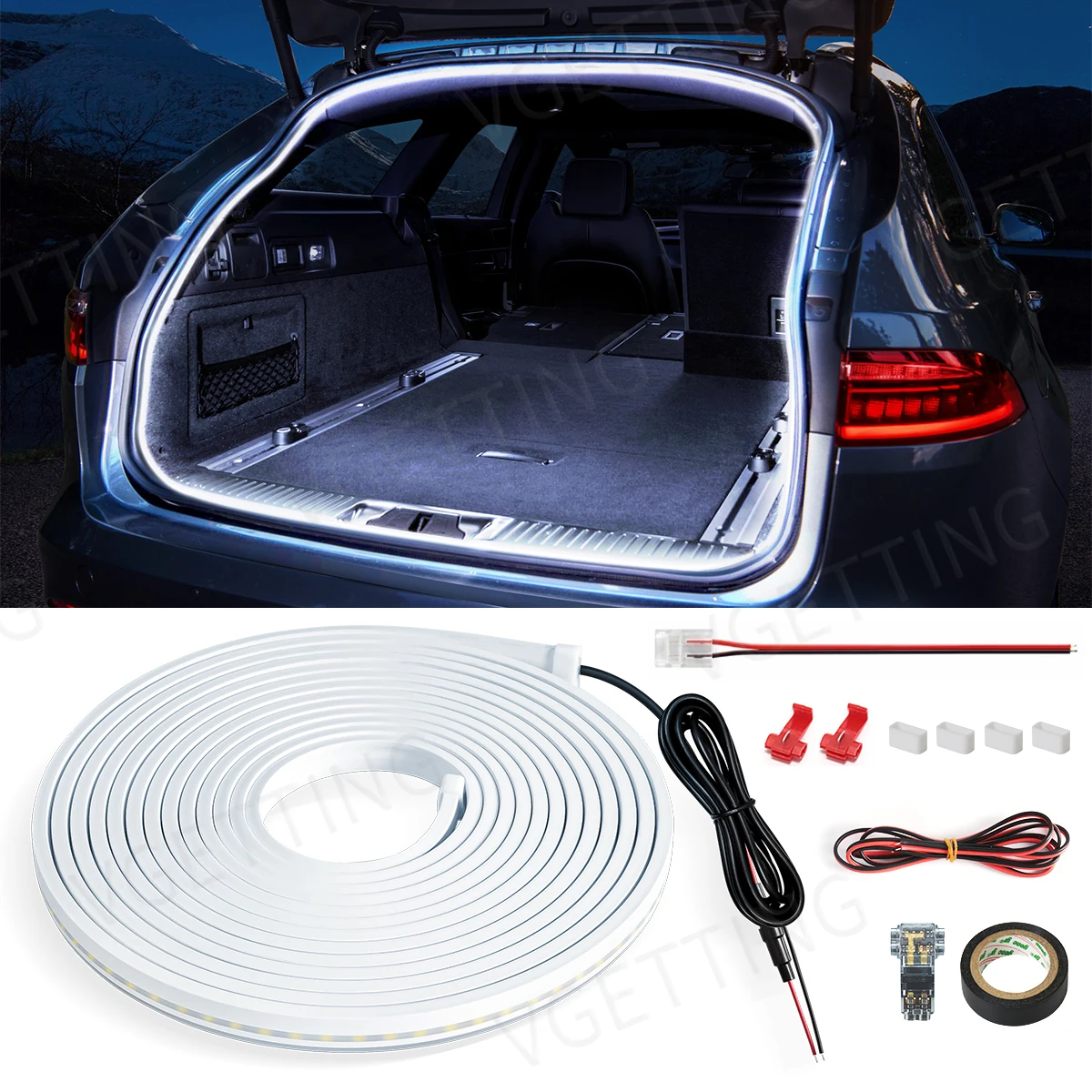 Car Trunk Light 5M LED Atmosphere Lamp Universal Interior Ambient ...