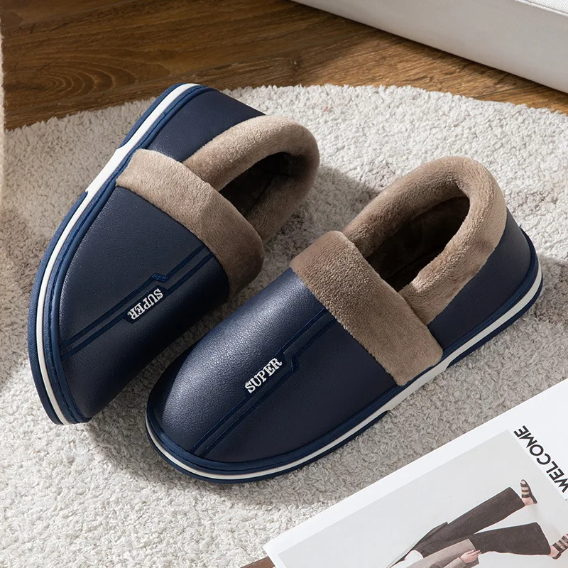 46 47 48 49 50 Men's Cotton Slippers for Men Winter Extra Large Shoes ...