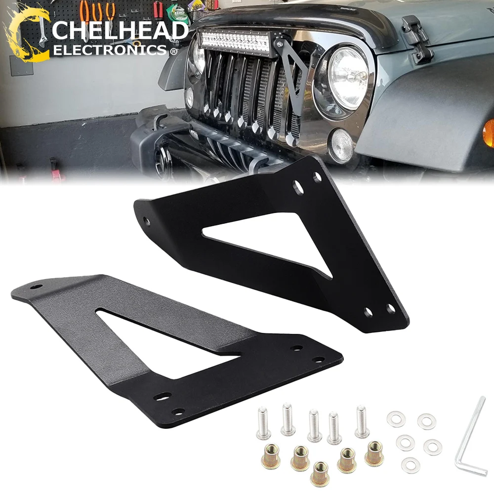 Front-Bumper-Grille-Mount-20-22-inch-Led-Light-Bar-Holder-Bracket-For ...