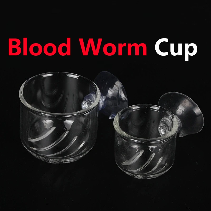 Moss Cup Grass Pot Feeding Accessory Acrylic Transparent Blood Worm Cup ...