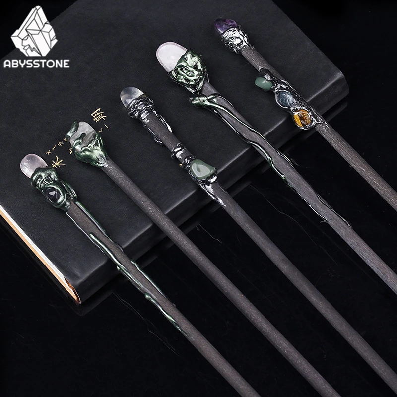 Crystal Magic Witch Wands Pagan Wizard Natural Raw Stones Quartz Power ...