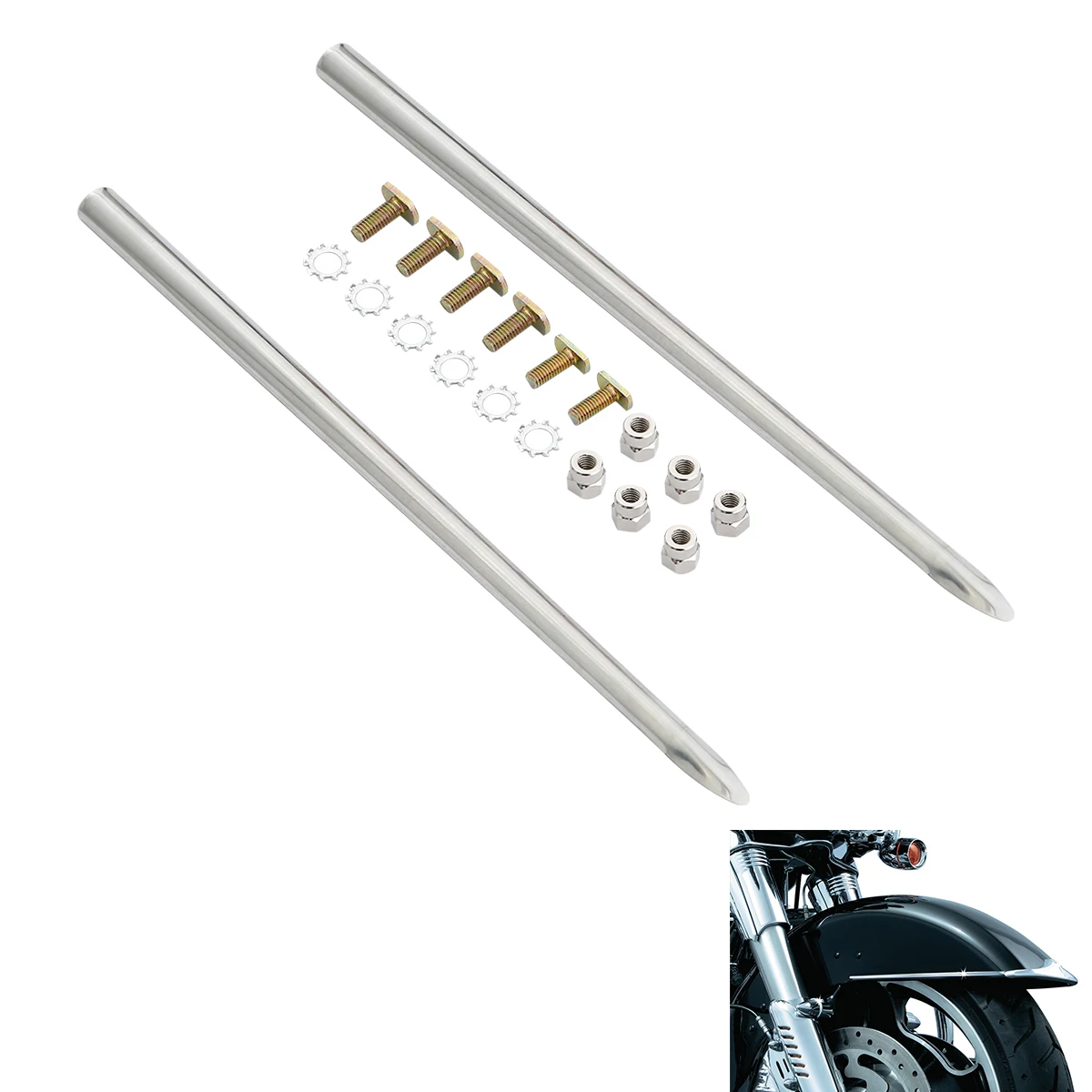 Motorcycle Front Fender Spear Trim For Harley Touring Electra Glide ...