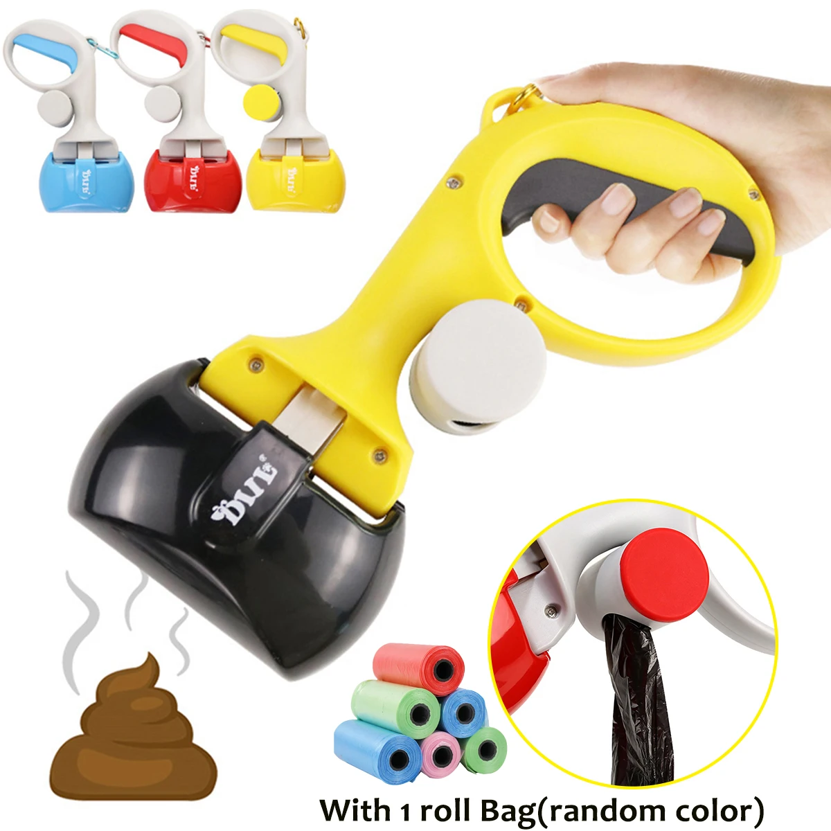 Portable-Pet-Dog-Cat-Waste-Pooper-Scooper-Animal-Poop-Scoop-Shit-Shovel ...