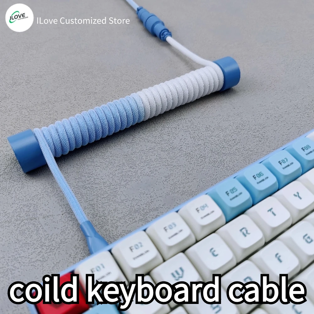 Coiled-Keyboard-Cable-Aviator-Connector-Tipo-C-para-USB-A-com-Winder ...