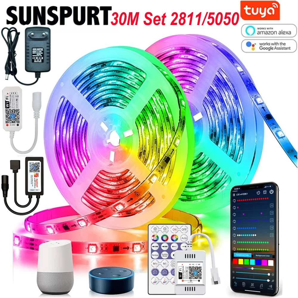 RGB-LED-Strip-Light-5050-WS2811-Flexible-LED-Light-Strip-10M-15M-20M ...