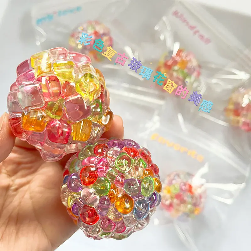 Squishy Balls Ice Beads Stress Relief Toy Explosive Bead Pearl Burst ...