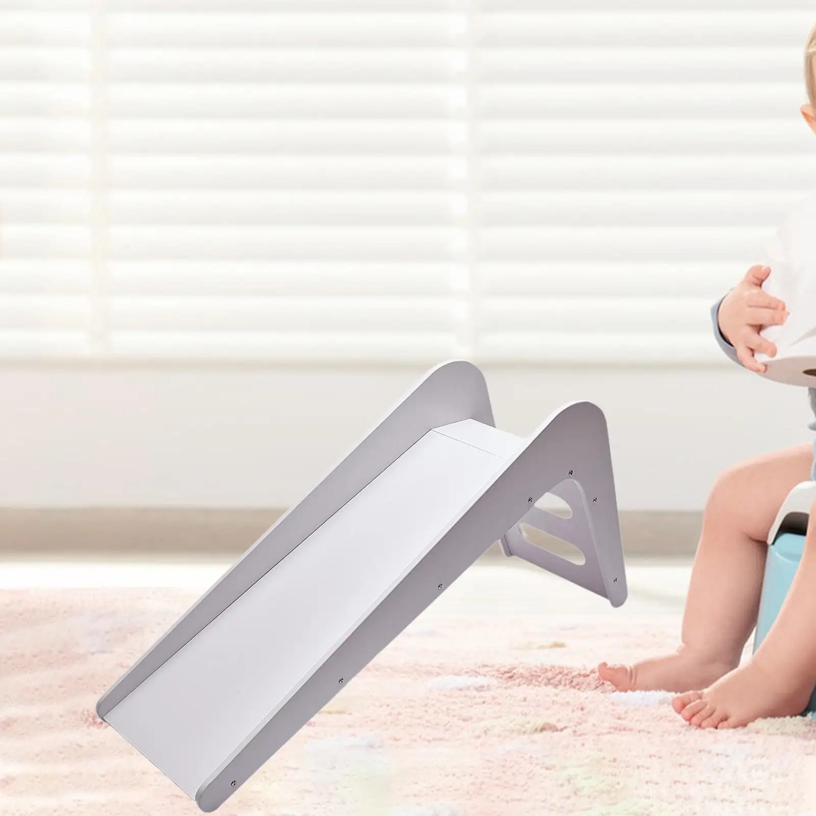 Children-Room-White-Slide-Minimalist-Kids-Slide-Play-Equipment-Indoor ...