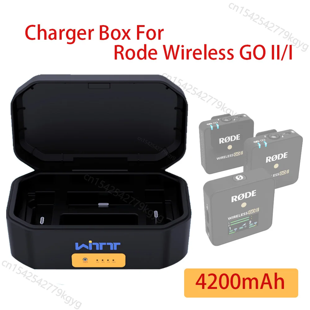 JYYXF-Charger-Box-Charging-Case-4200mAh-Power-Bank-For-Rode-Wireless-GO ...
