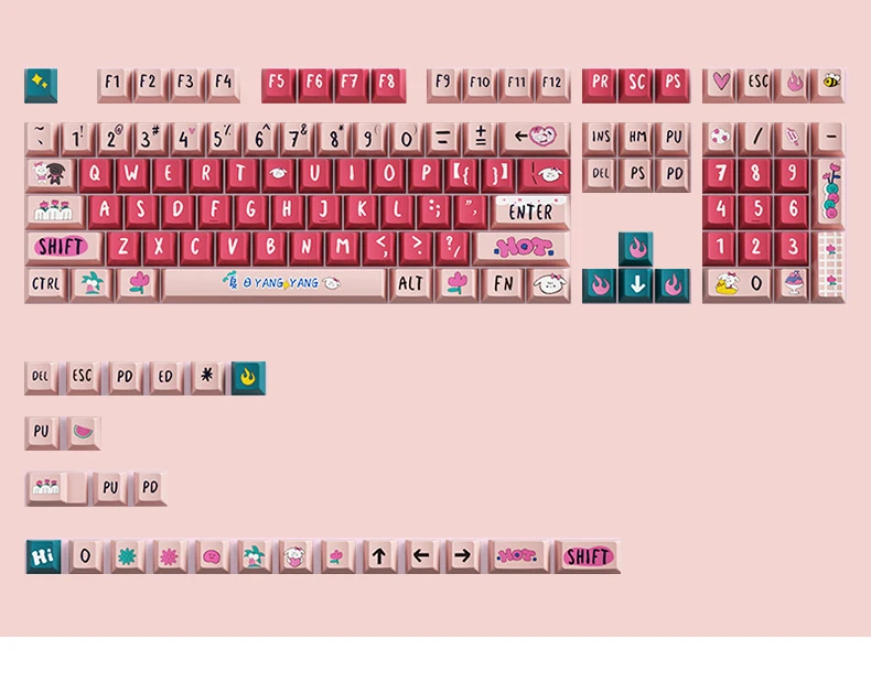 Колпачки клавиш Summer Sheep, оригинальная заводская высота ...