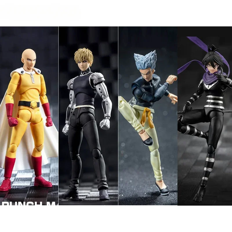 PVC-One-Punch-Man-Action-Figure-Model-Saitama-Genos-Lobisomem-Sonic-SHF ...