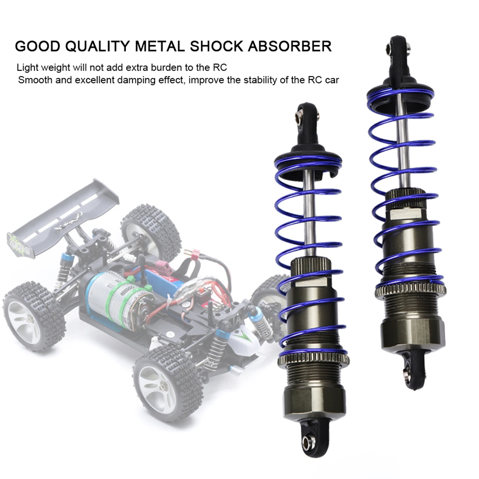 Metal Shock Absorber Damper for 1/10 RC Car Spare Parts Accessory Metal ...