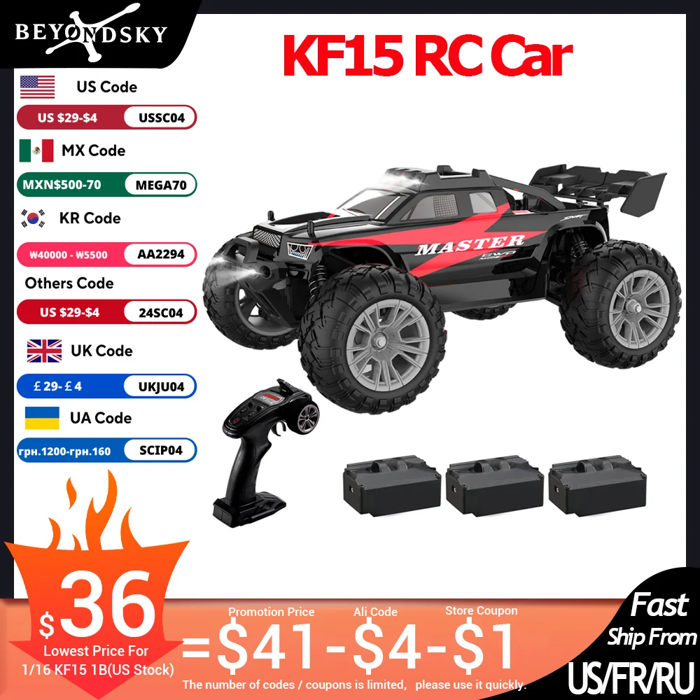 KF15-1-16-RC-Car-2-4G-Remote-Control-Desert-Track-4WD-Off-Road-Electric ...