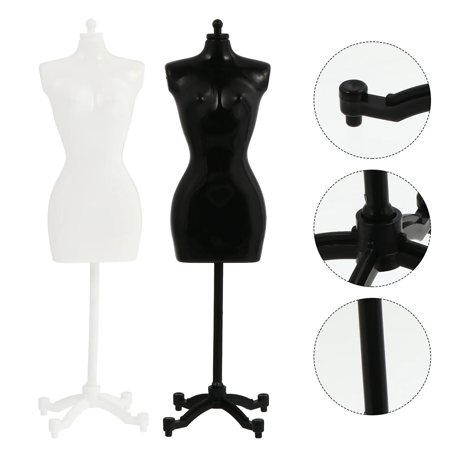 6-PCS-Model-Stand-Mini-Mannequin-Clothes-Rack-Clothing-Support-Dress ...